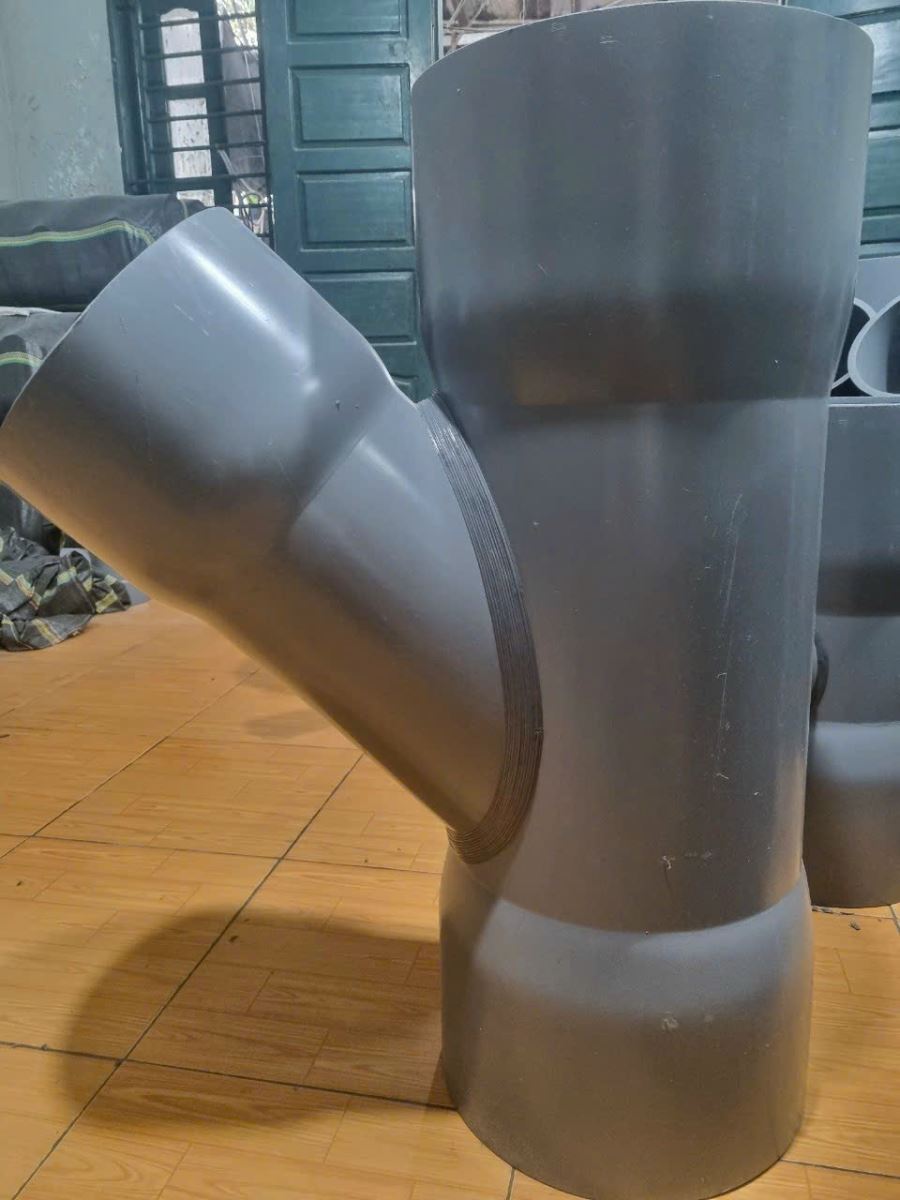 Phụ kiện nhựa upvc gia công cỡ lớn